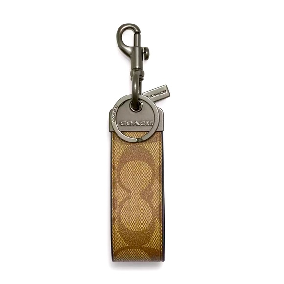 Coach | Accessories | Coach Loop Key Fob In Signature Canvas | Poshmark